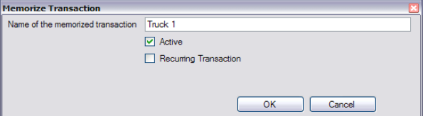 How Do I Create and Post Memorized Transactions?