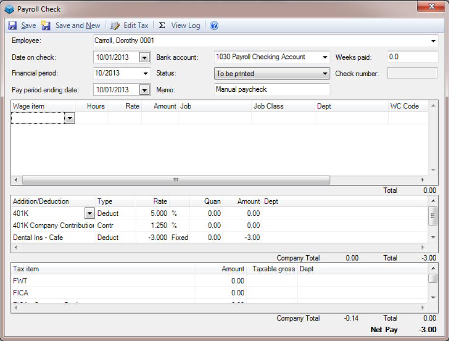 How Can I Write a Manual Paycheck?