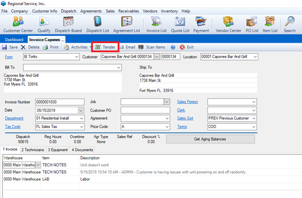 How to take a check payment in the office with Clearent Payments