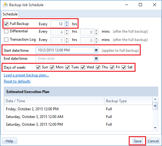 Automatic Backups with SQL Backup Master
