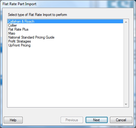 Import Flat Rate Pricing from a Third Party Provider