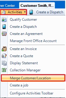 How to Merge/Transfer a Customer Location