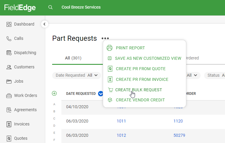 Creating a Bulk Request