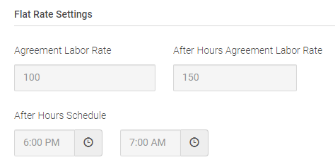 Settings: Agreement Plans