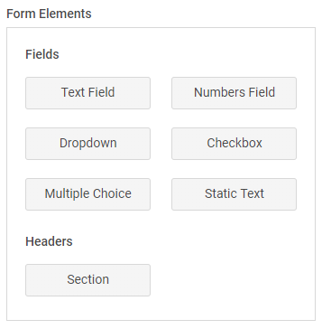 Settings: Custom Forms
