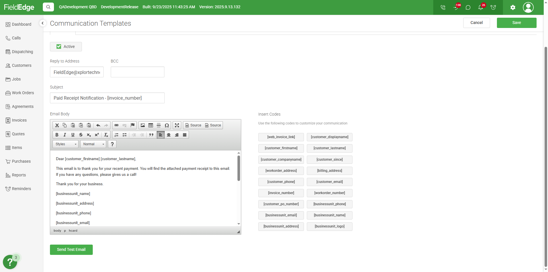 How to Use the Paid Receipt Communication Template