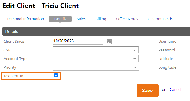 Consent for Two-Way Texting