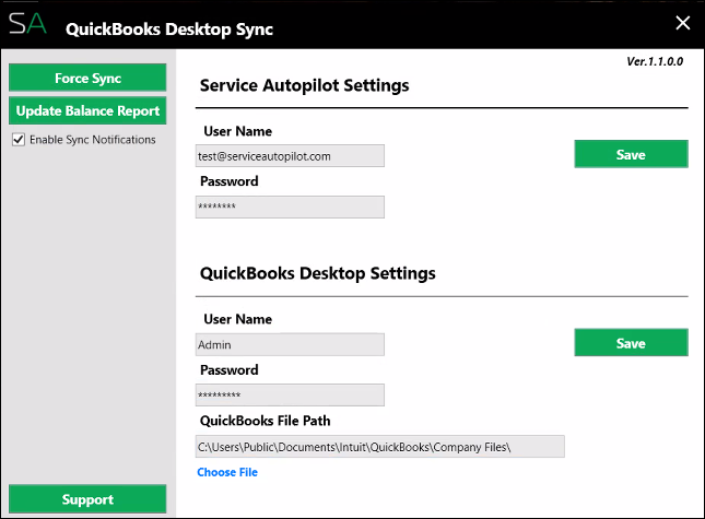 Updated QuickBooks Desktop Sync