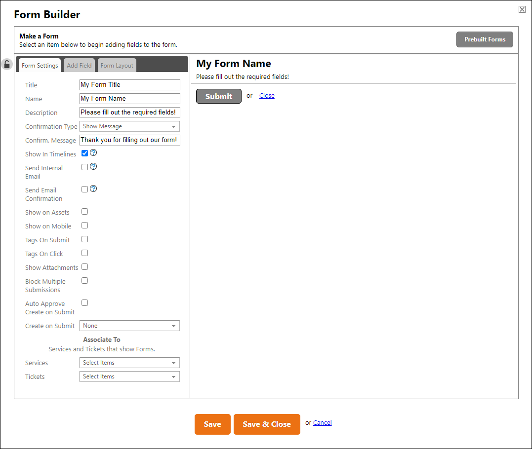 V2 Form Settings - Explanation of Fields