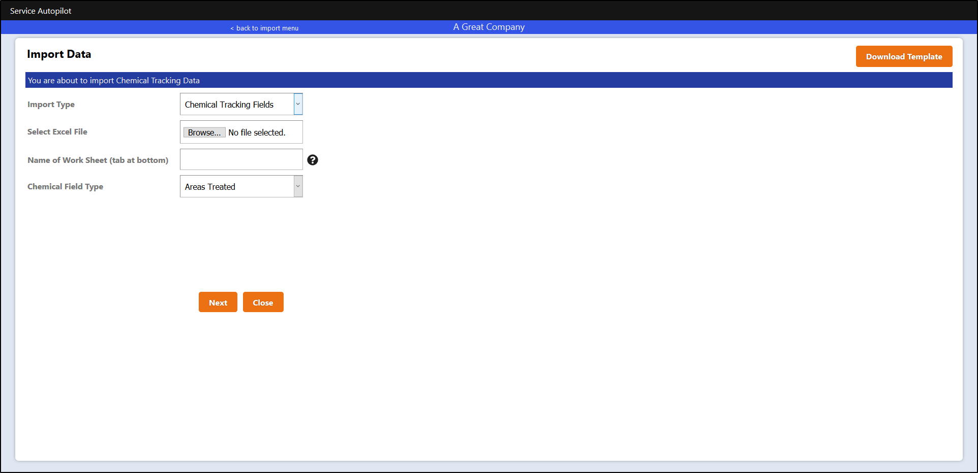 Set Up Chemical Tracking - Import Data