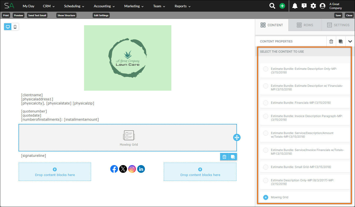 Create a New Estimate Document
